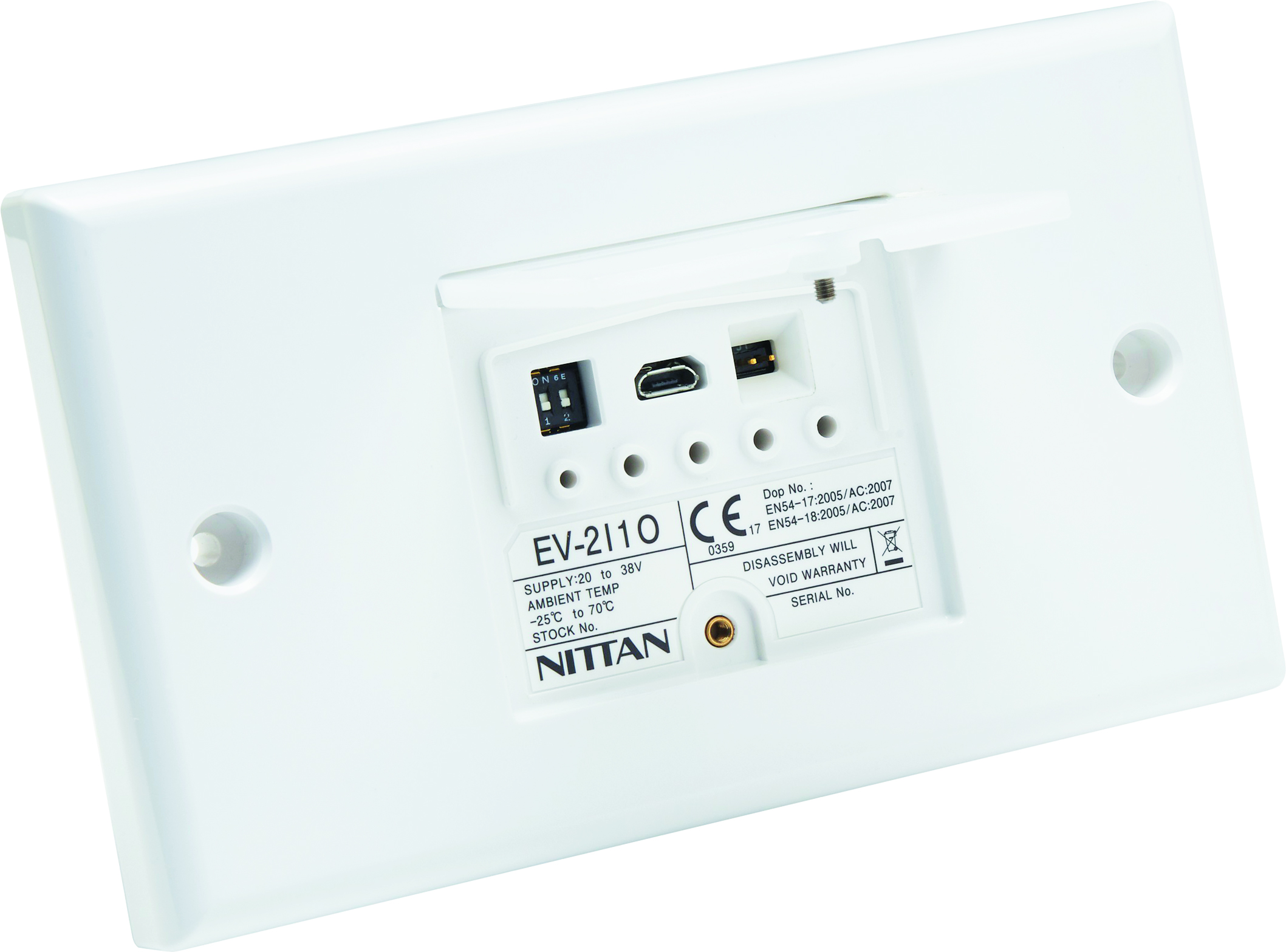 EV-2I1O with 240 V Mains Rated Relay - Nittan Europe